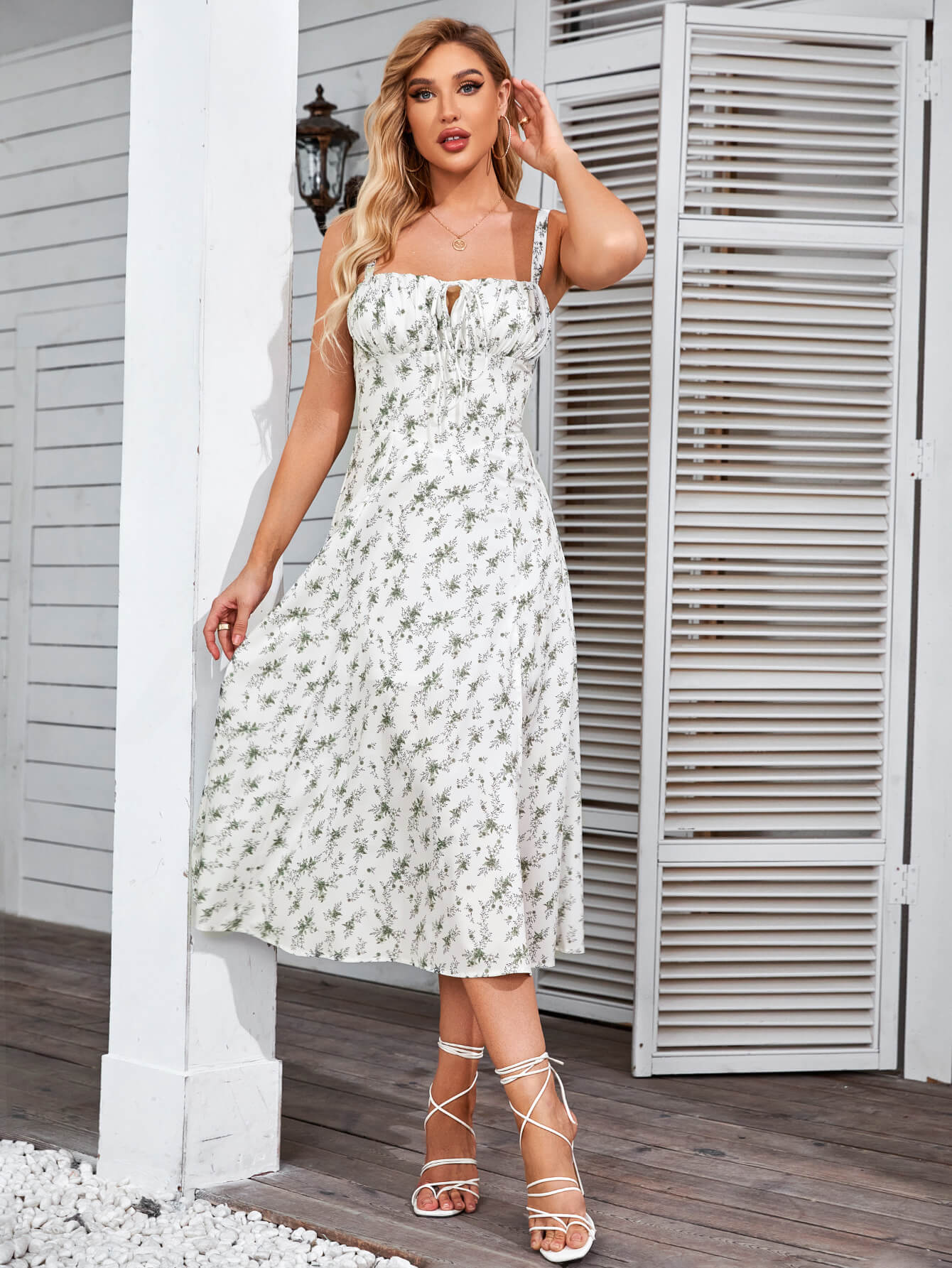 GISELLE Floral Flowy Sun Dress – Courecrop